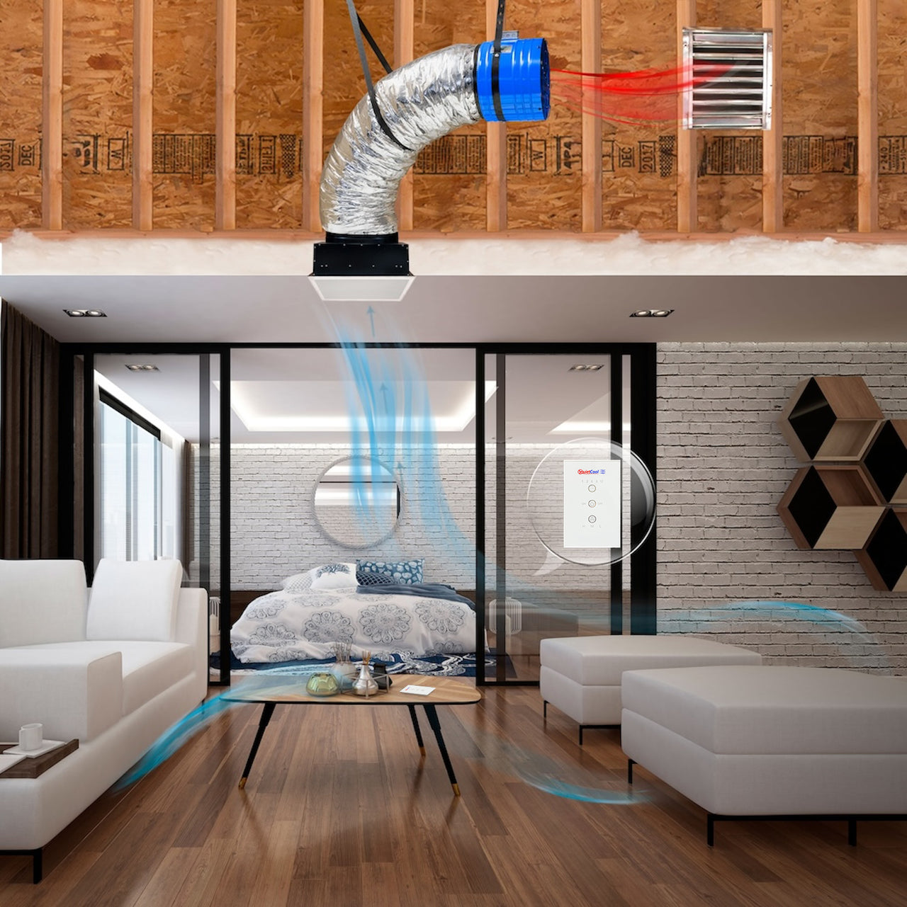 Classic Advanced Whole House Fan with Included Wireless Control – QC ...