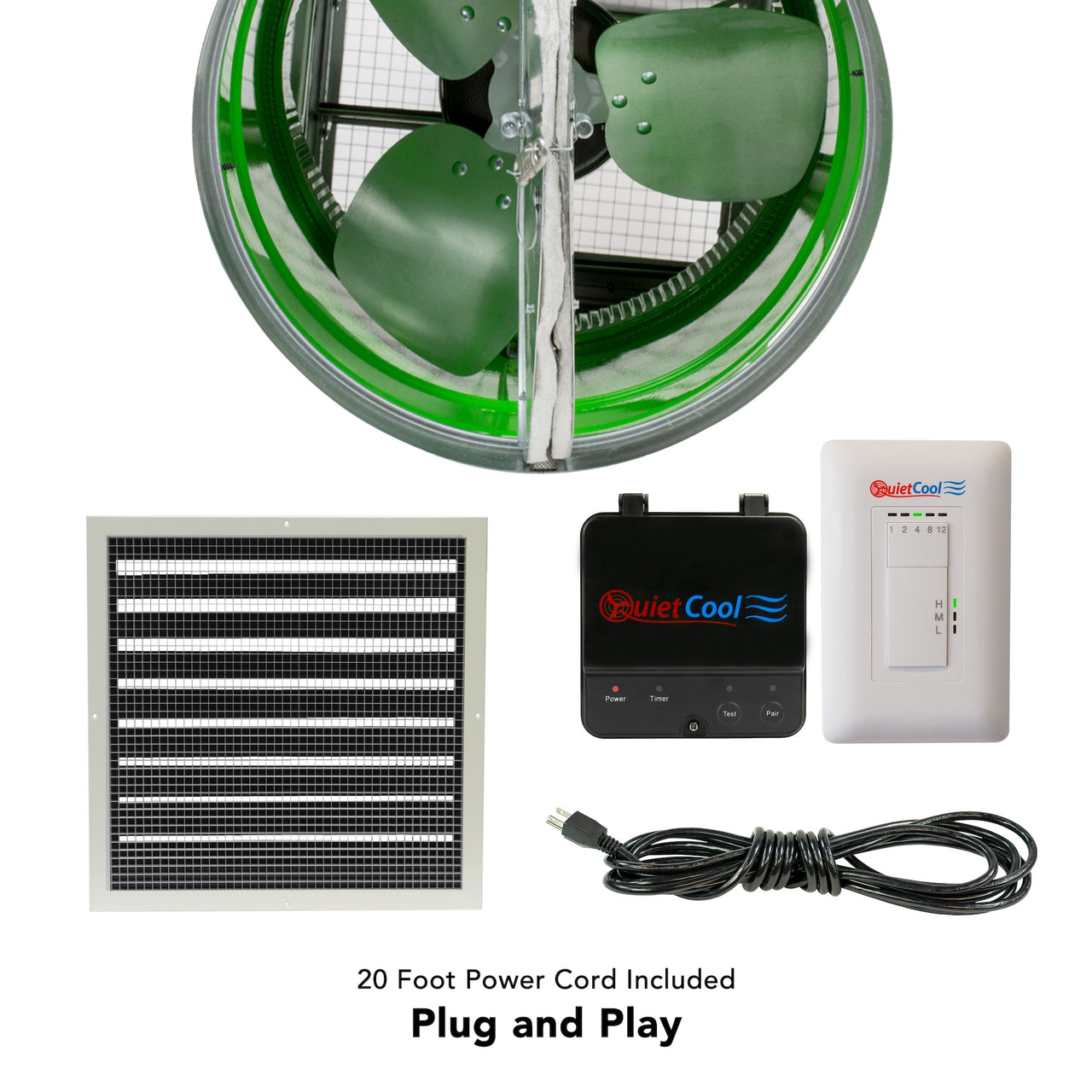 QuietCool Store - Garage Whole House Fan with Wireless RF Control – QC ...