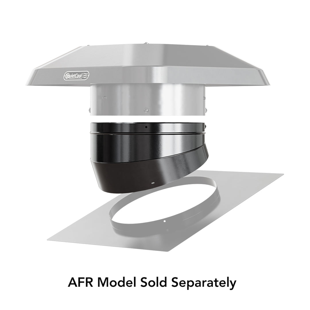 QuietCool Roof Mount Fan Slope Adapter - For Sloped Roofs 9:12 Pitch t ...